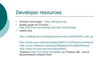 Fitnesse - Acceptance testing | PPT