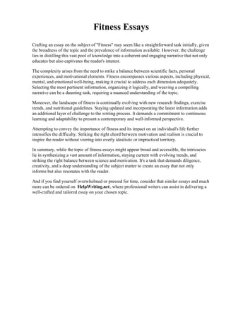 Fitness Essays.pdf