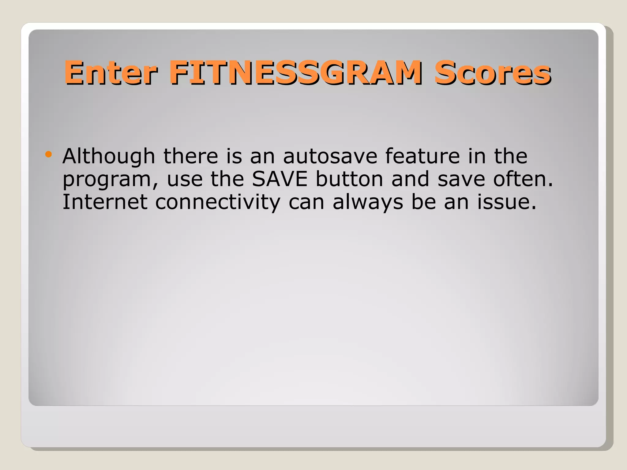 Fitness Gram 9 Overview | PPT