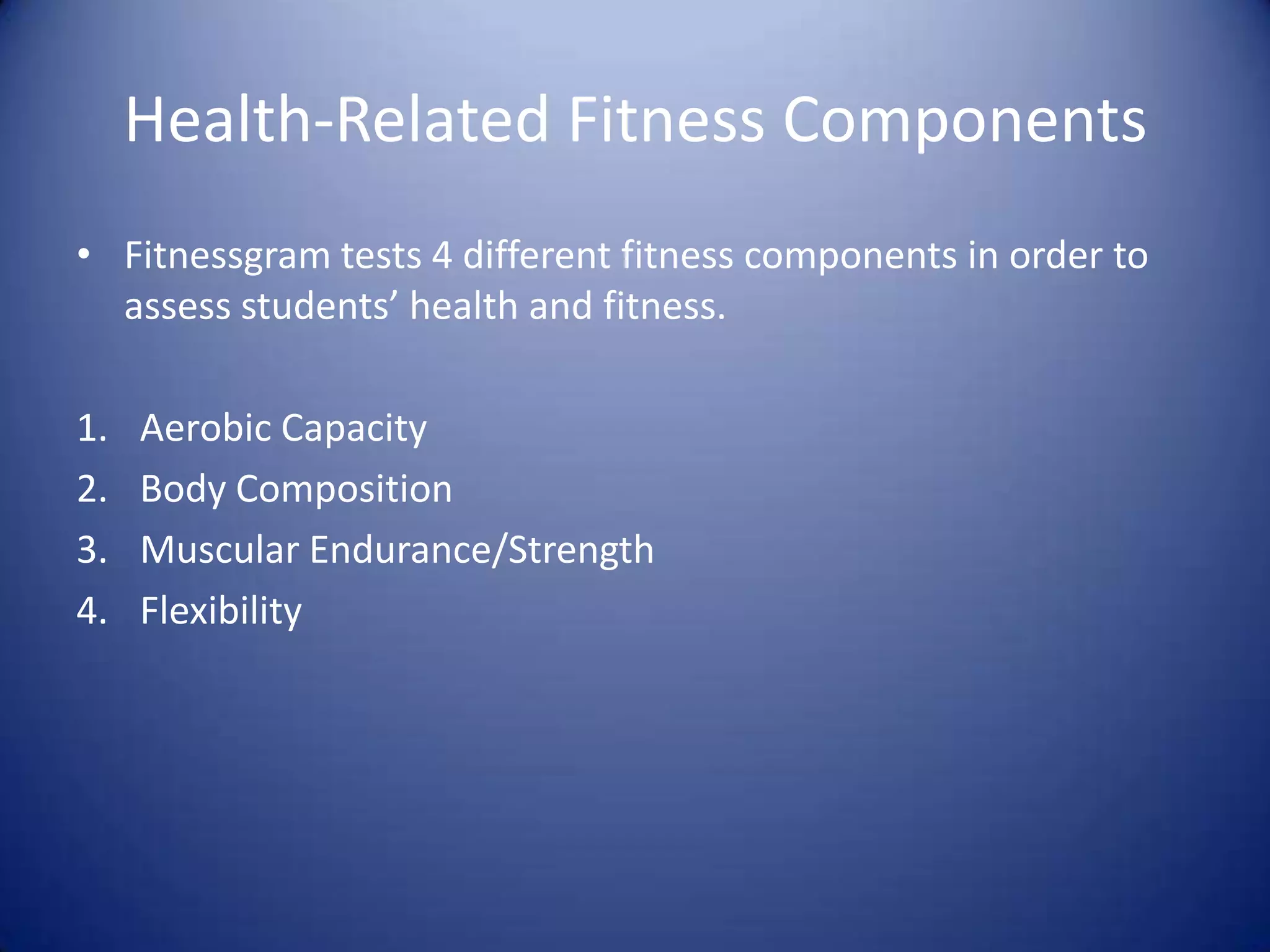 Fitnessgram powerpoint | PPTX