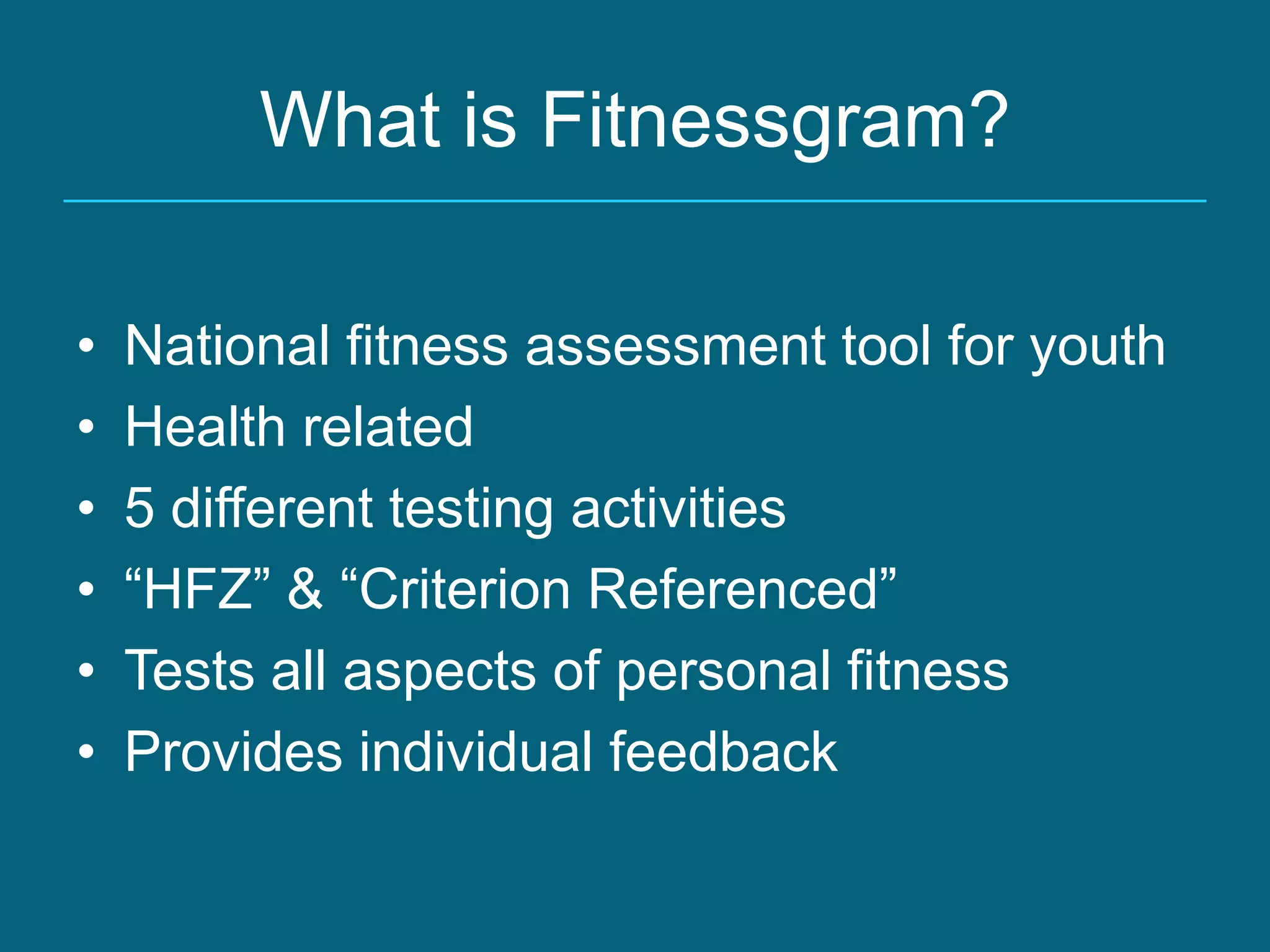 Fitnessgram Fitness Testing ppt | PPT