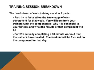 Fitness improvement plan pres | PPTX