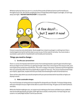 Fitness is about mindset rather than programming | PDF