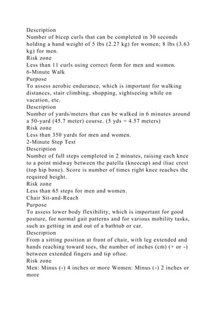 fitness of older adults Helping to delay physical frailty and .docx
