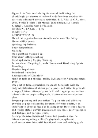 fitness of older adults Helping to delay physical frailty and .docx