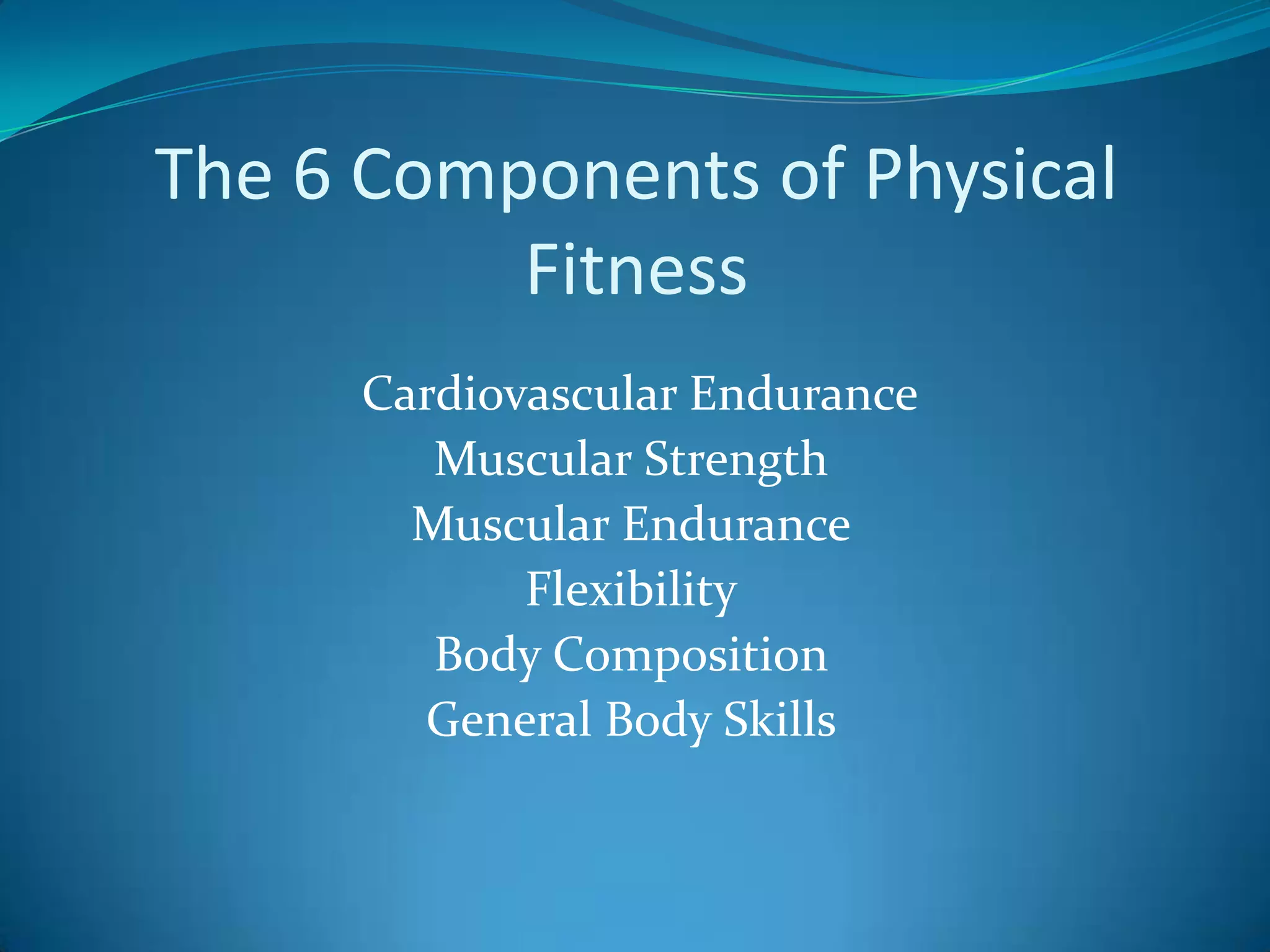 Fitness Presentation 2010 | PPTX
