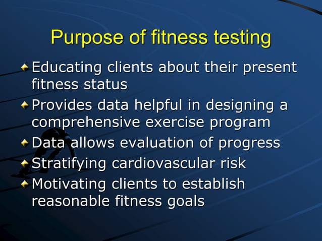 Fitness testing in sports | PPT | Bodybuilding | Sports