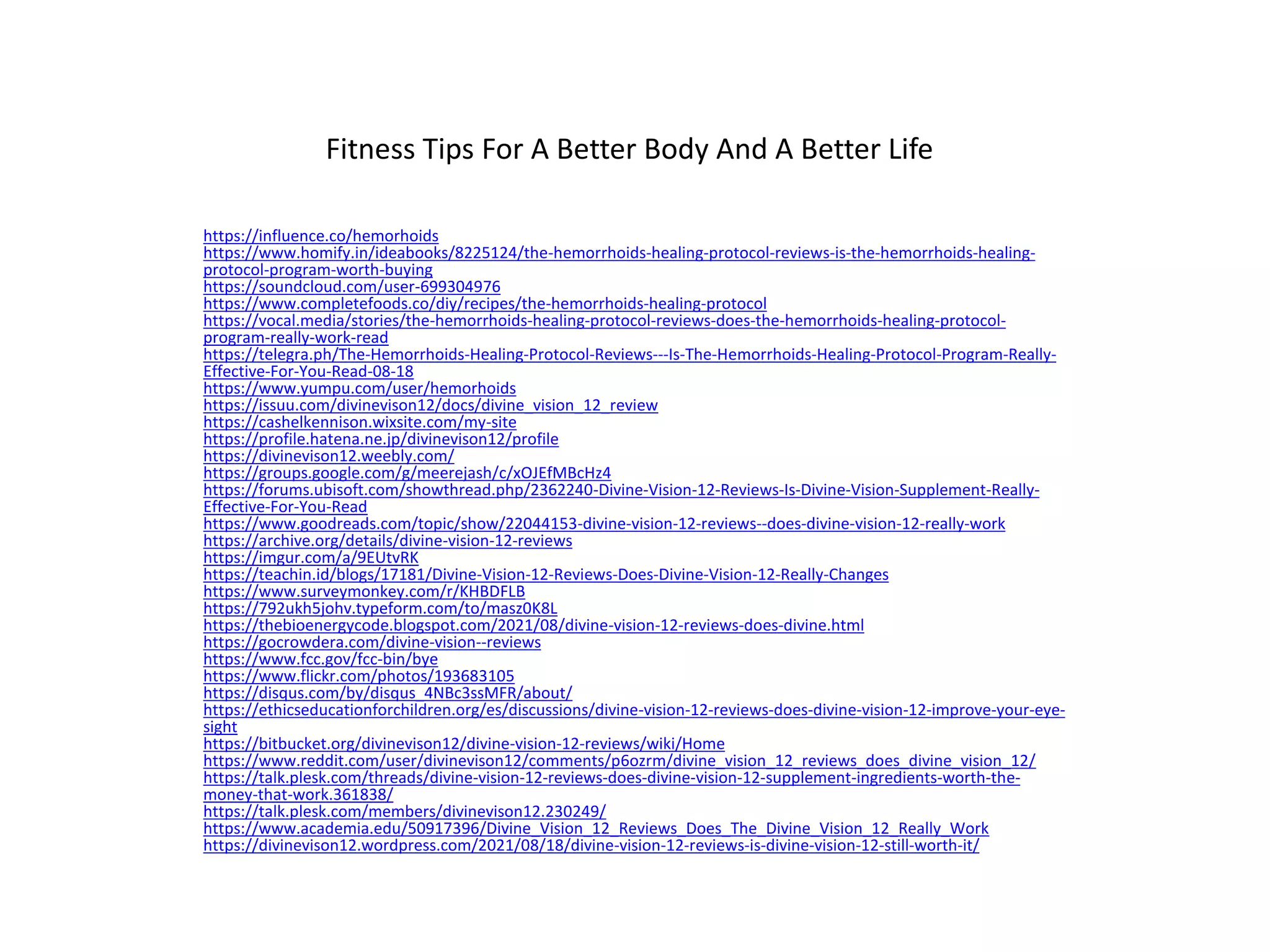 Fitness tips for a better body and a better life | PPT