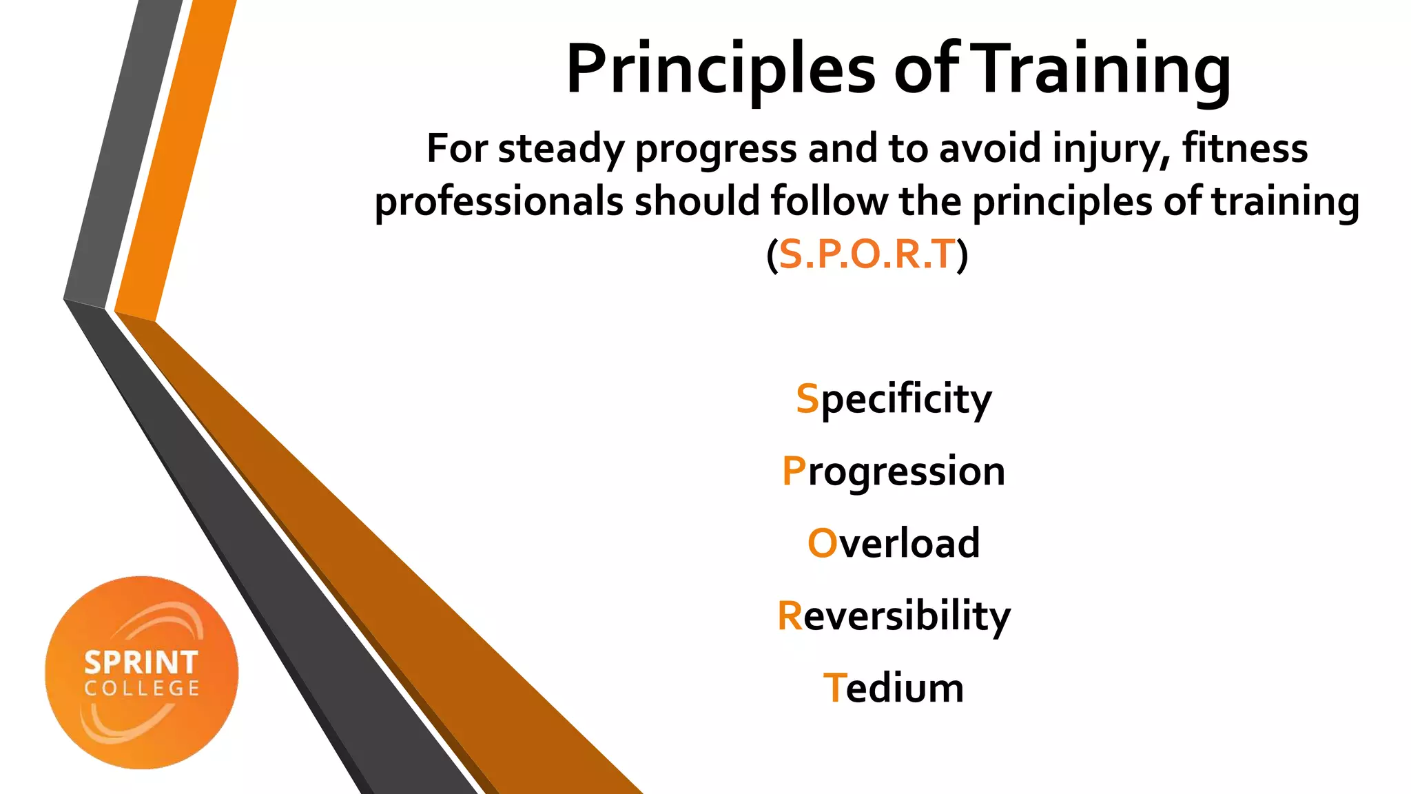 Fitness Training Principles | PPTX
