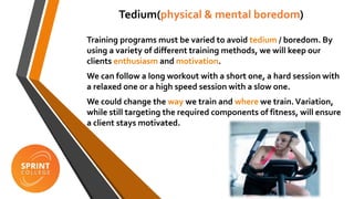 Fitness Training Principles | PPTX