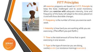 Fitness Training Principles | PPTX