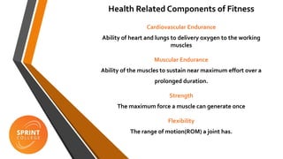 Fitness Training Principles | PPTX