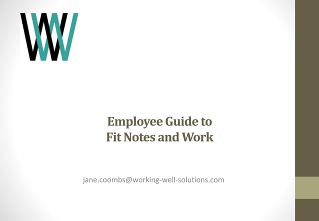 Fit notes and work | PPT