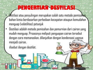 FITO 1 DESTILASIi mata kuliah fitokimiaa | PPTX