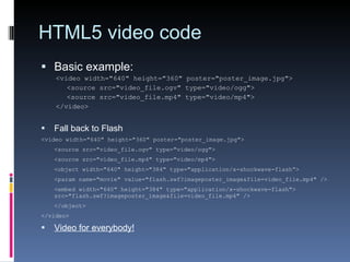 Html5 Video Vs Flash Video presentation | PPT | Browsers | Computer ...