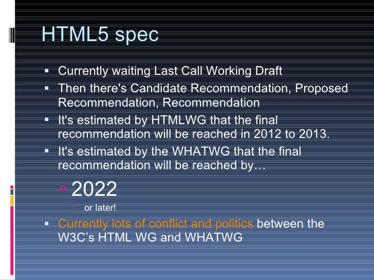 Html5 Specification