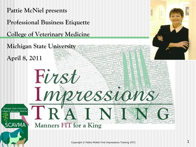 First Impressions Training (FIT) Professional Business Etiquette ...