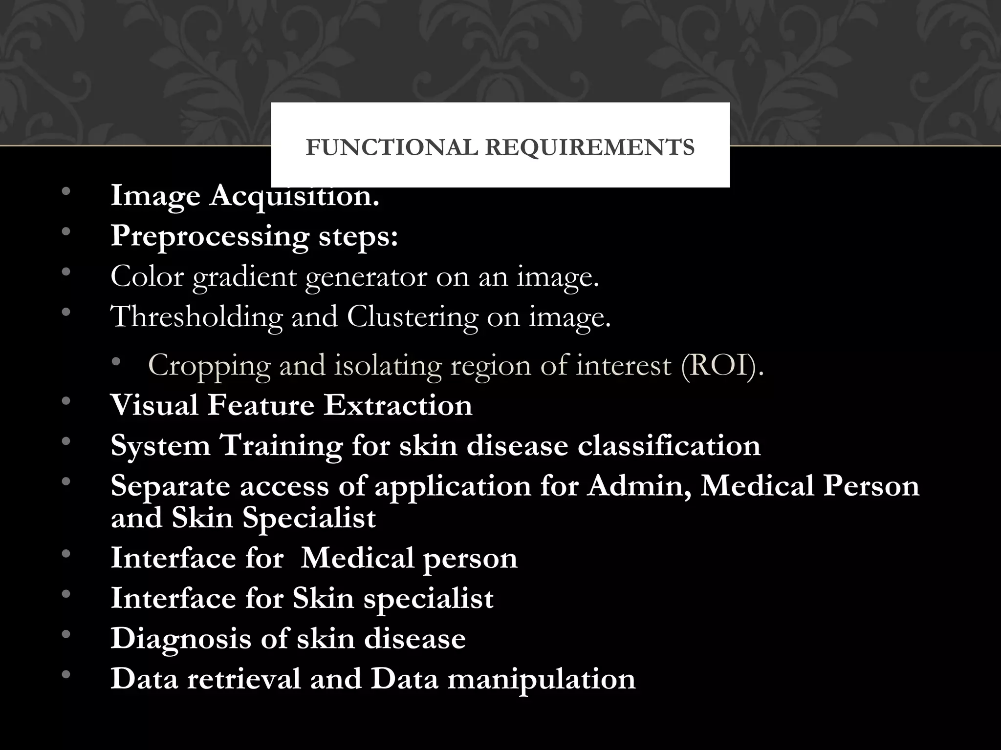 skin disease classification | PPT