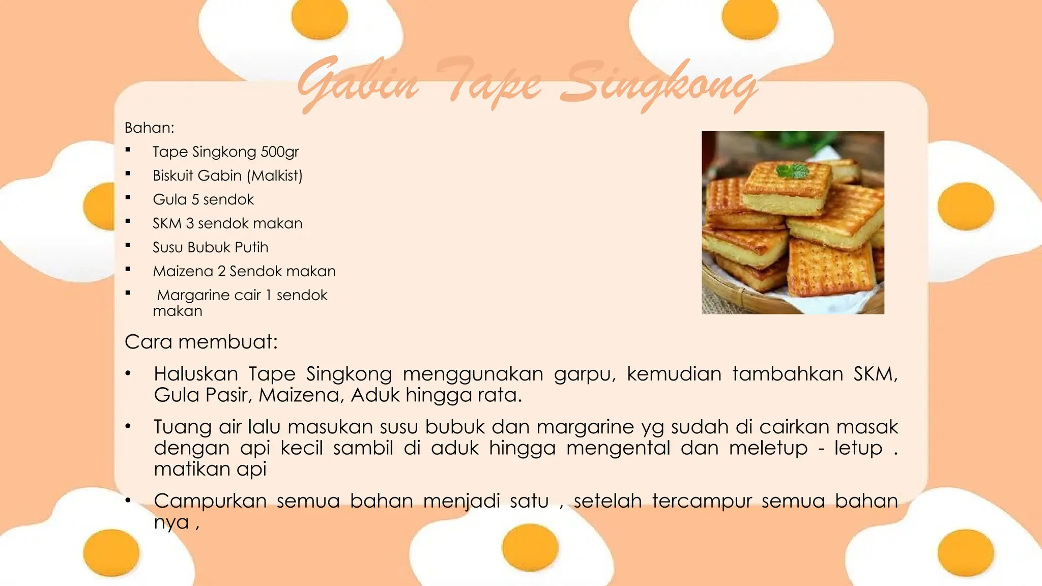 menu dan ingredients makanan dari bahan kacang kacangan.pptx