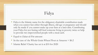 Zakat-ul-Fitr Fidya Kuffarah | PPTX
