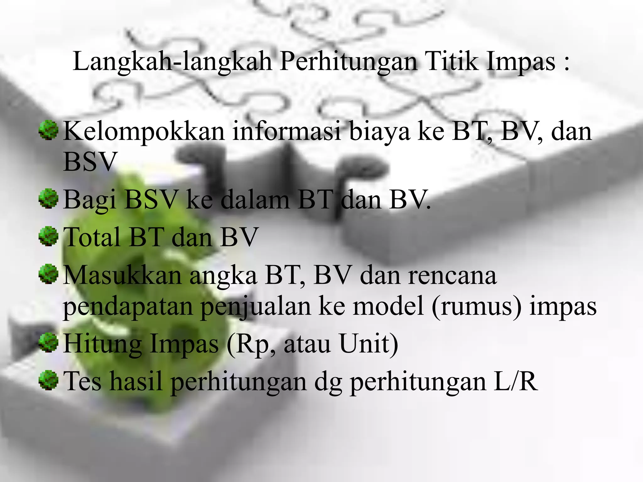 Fitria melly s.alk bab 7 (break event point) | PPT