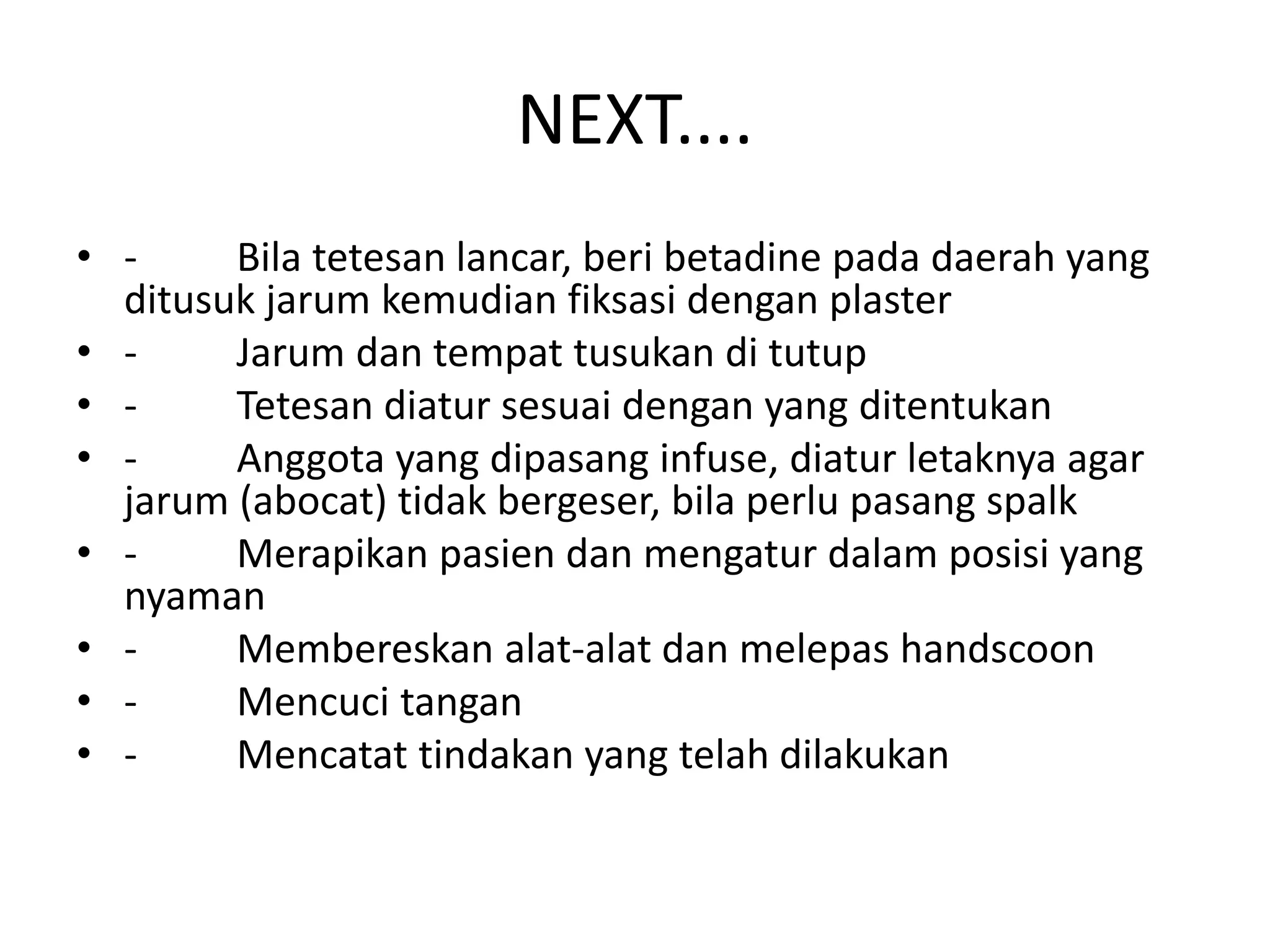 Fitriani pemasangan infus | PPTX