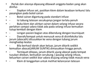 Fitriani pemasangan infus | PPTX