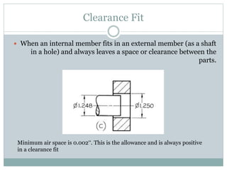 Fits and tolerances in engineering | PPTX