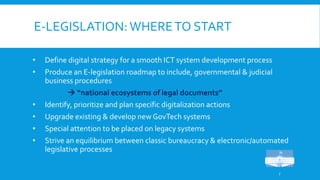 AI legislation and smart governance | PPT