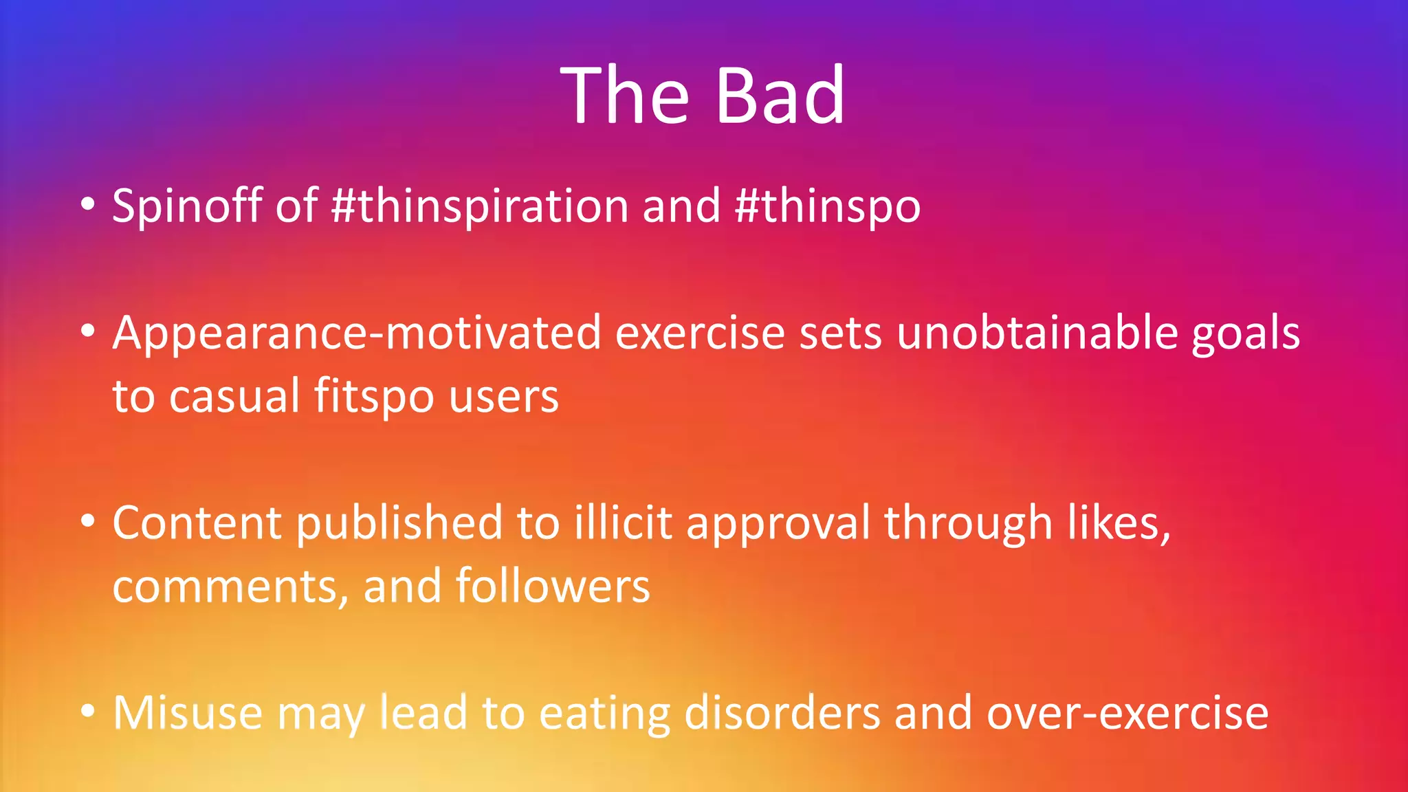 Fitspiration on instagram | PPTX