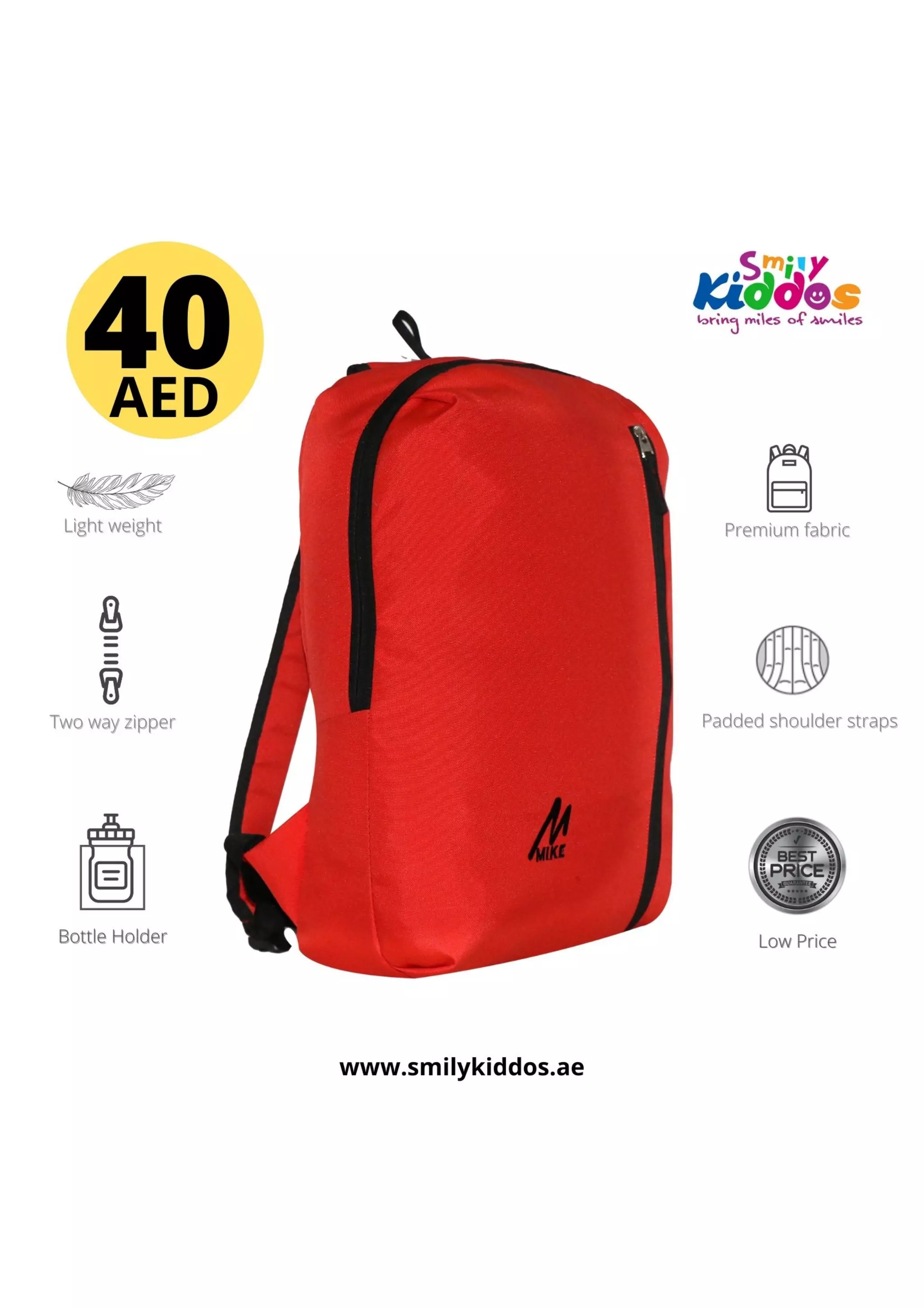 Mike City Backpack - Red | PDF