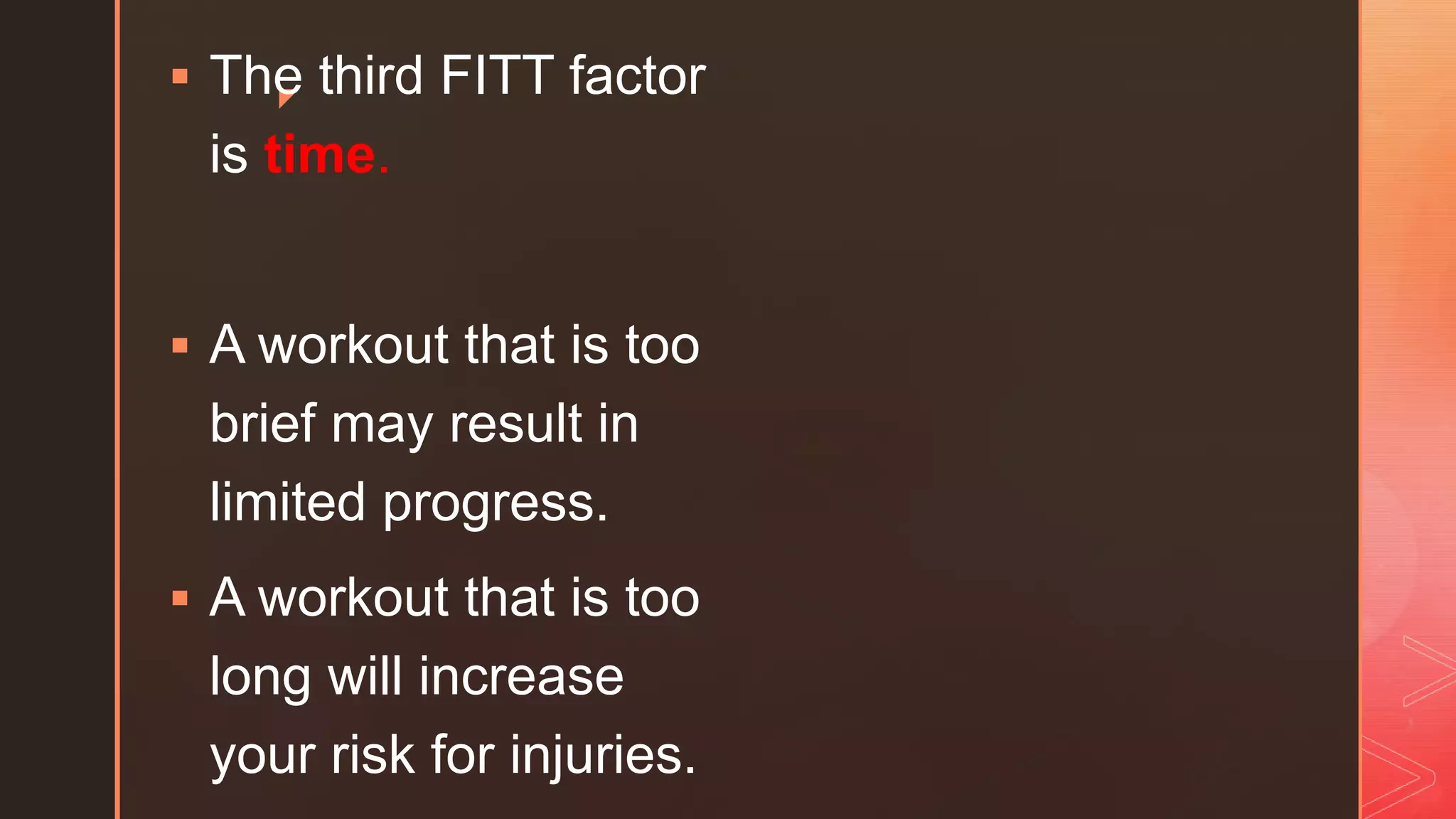 FITT Goals based on Training Principles | PPTX