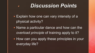 FITT Goals based on Training Principles | PPTX | Fitness and Exercise ...