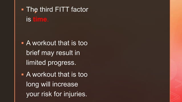 FITT Goals based on Training Principles | PPTX | Fitness and Exercise | Healthy Living