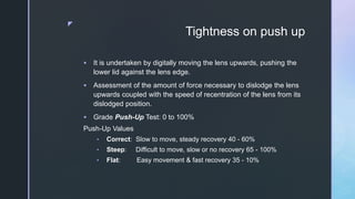 Fitting assessment of soft contact lens | PPTX