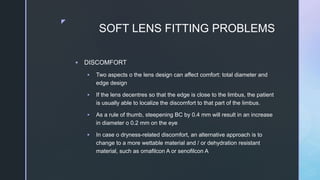 Fitting assessment of soft contact lens | PPTX
