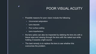 Fitting assessment of soft contact lens | PPTX