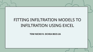 Fitting Infiltration Models to Infiltration using Excel (1).pptx