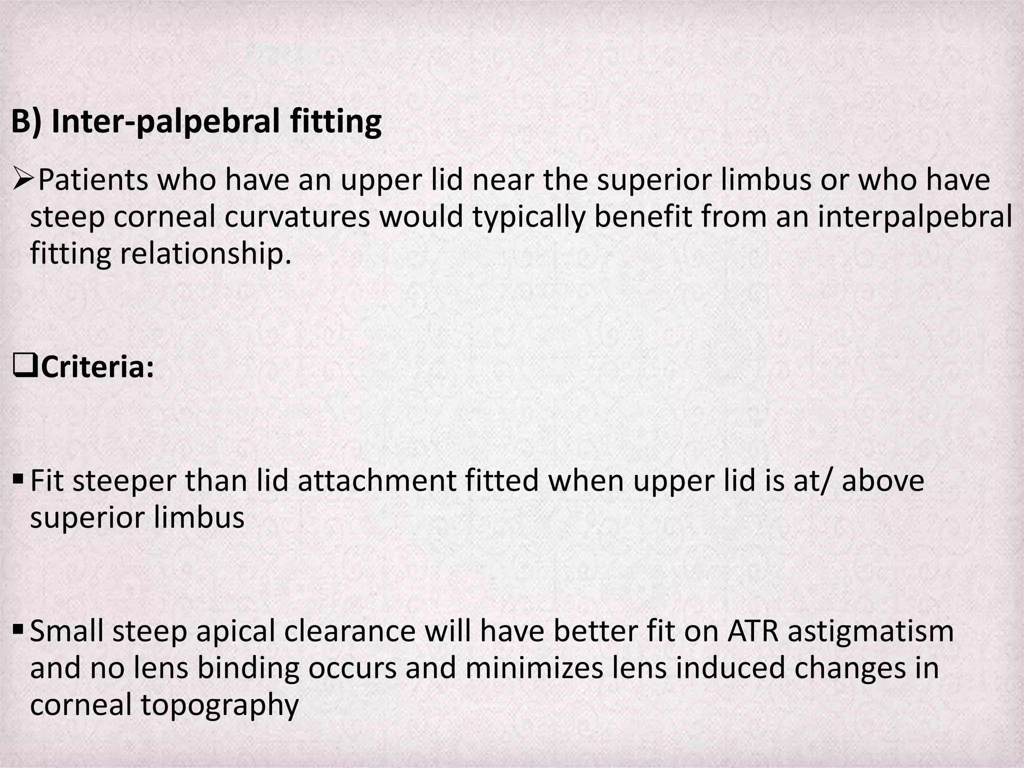 Fitting Philosophies and Assessment of Spherical RGP lenses | PPTX
