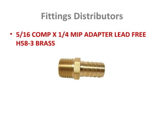 Fittings Distributors | PPT