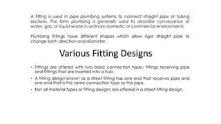 Sanitary Fittings - Building services | PDF