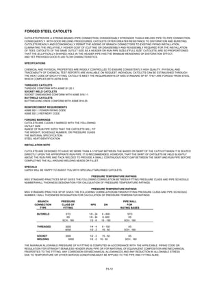 Fittings acero forjado | PDF | Physics | Science