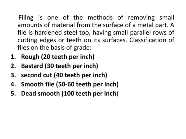 FITTING SHOP Engineering practice btech1 | PPTX