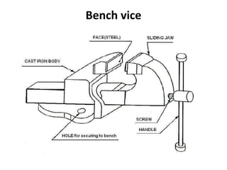 FITTING SHOP Engineering practice btech1 | PPTX