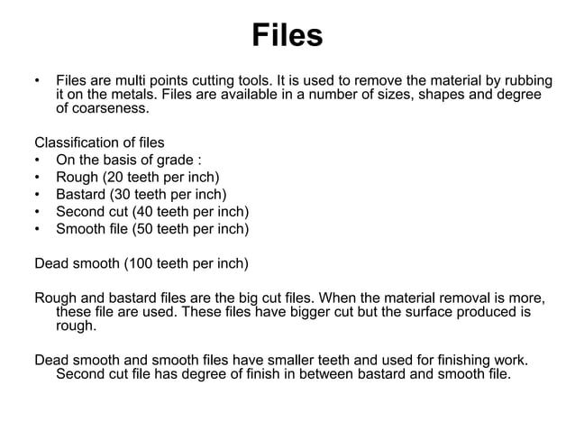 fitting shop and tools used in fitting shop .ppt | Needlework | Arts ...