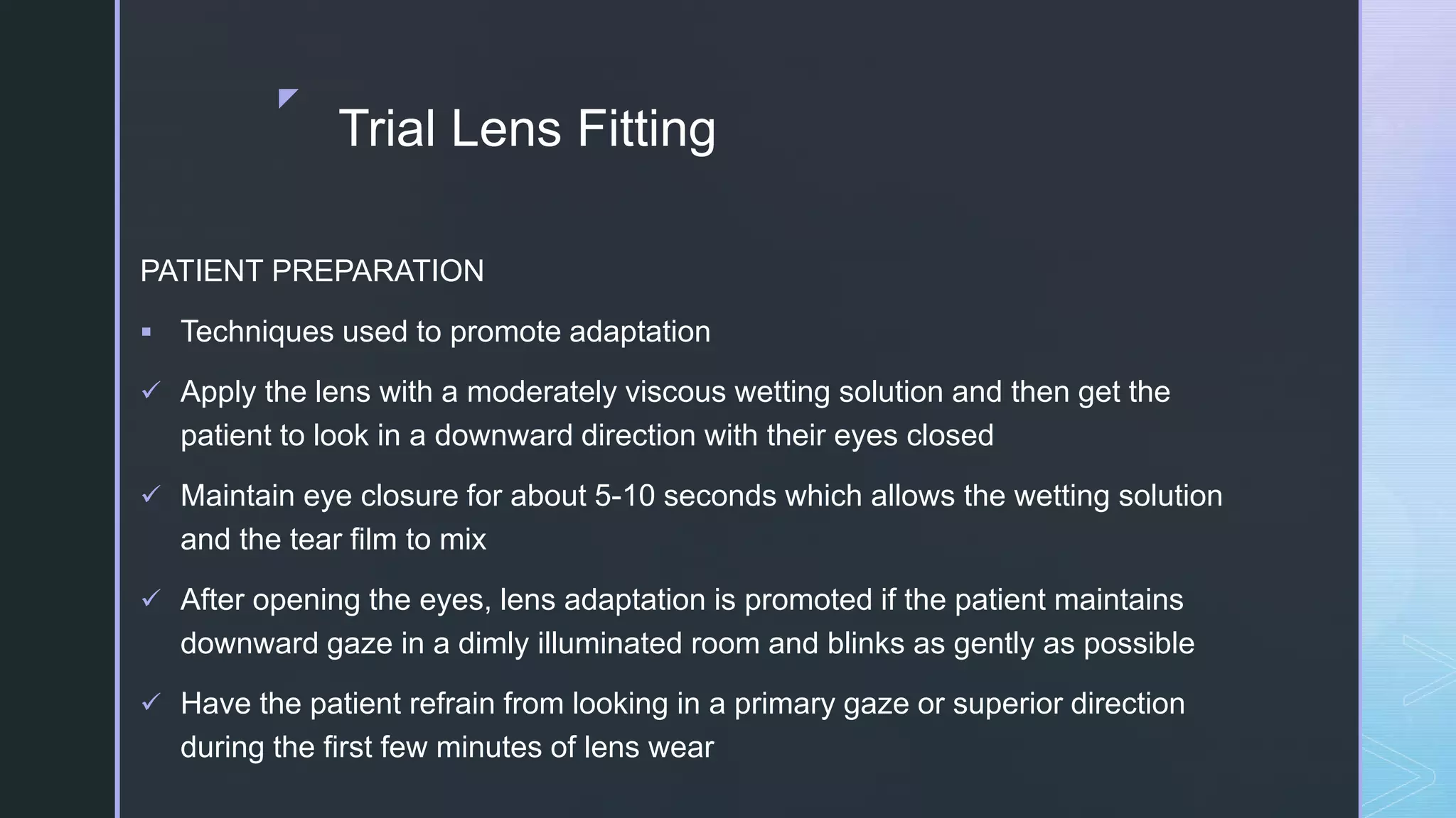 FITTING SPHERICAL RIGID GAS PERMEABLE CONTACT LENS | PPTX