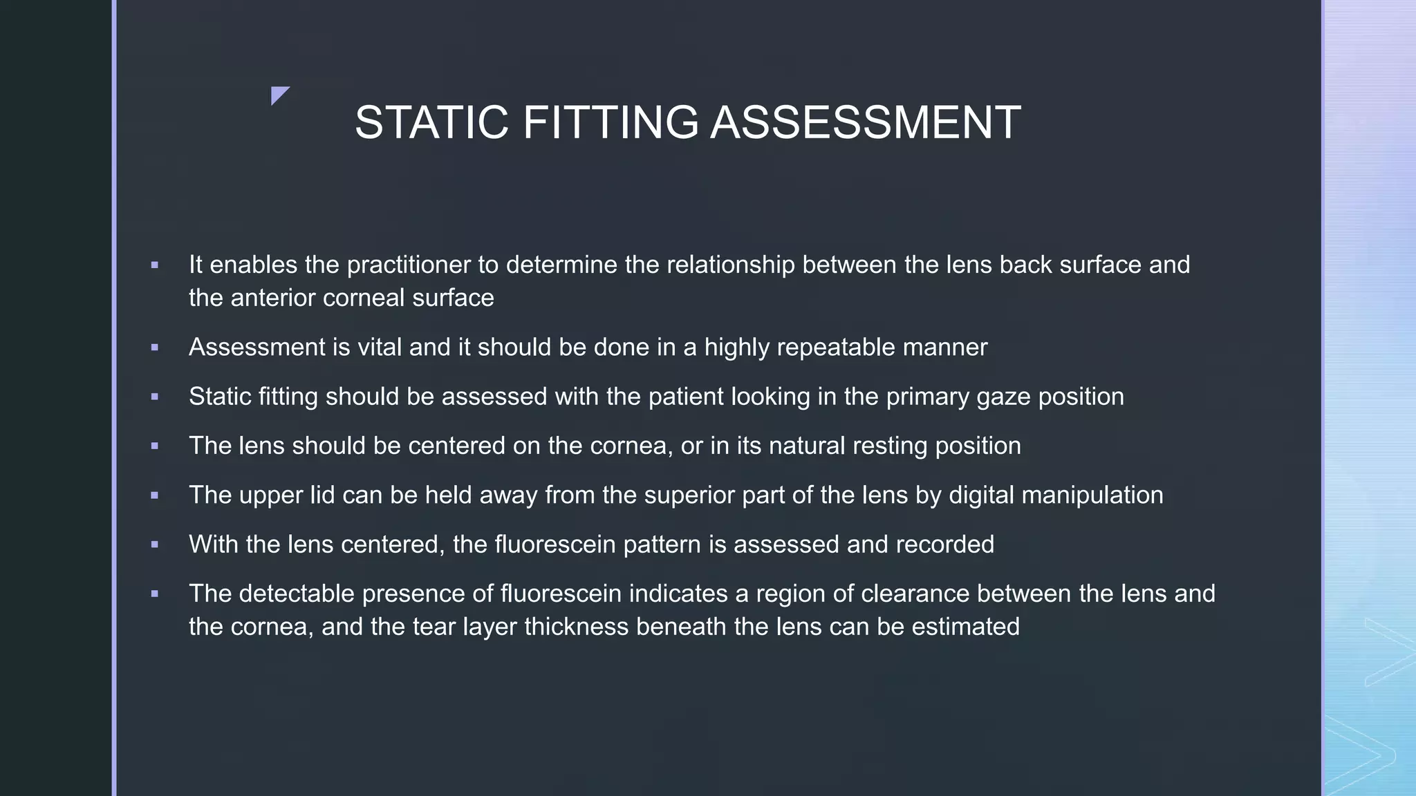 FITTING SPHERICAL RIGID GAS PERMEABLE CONTACT LENS | PPTX