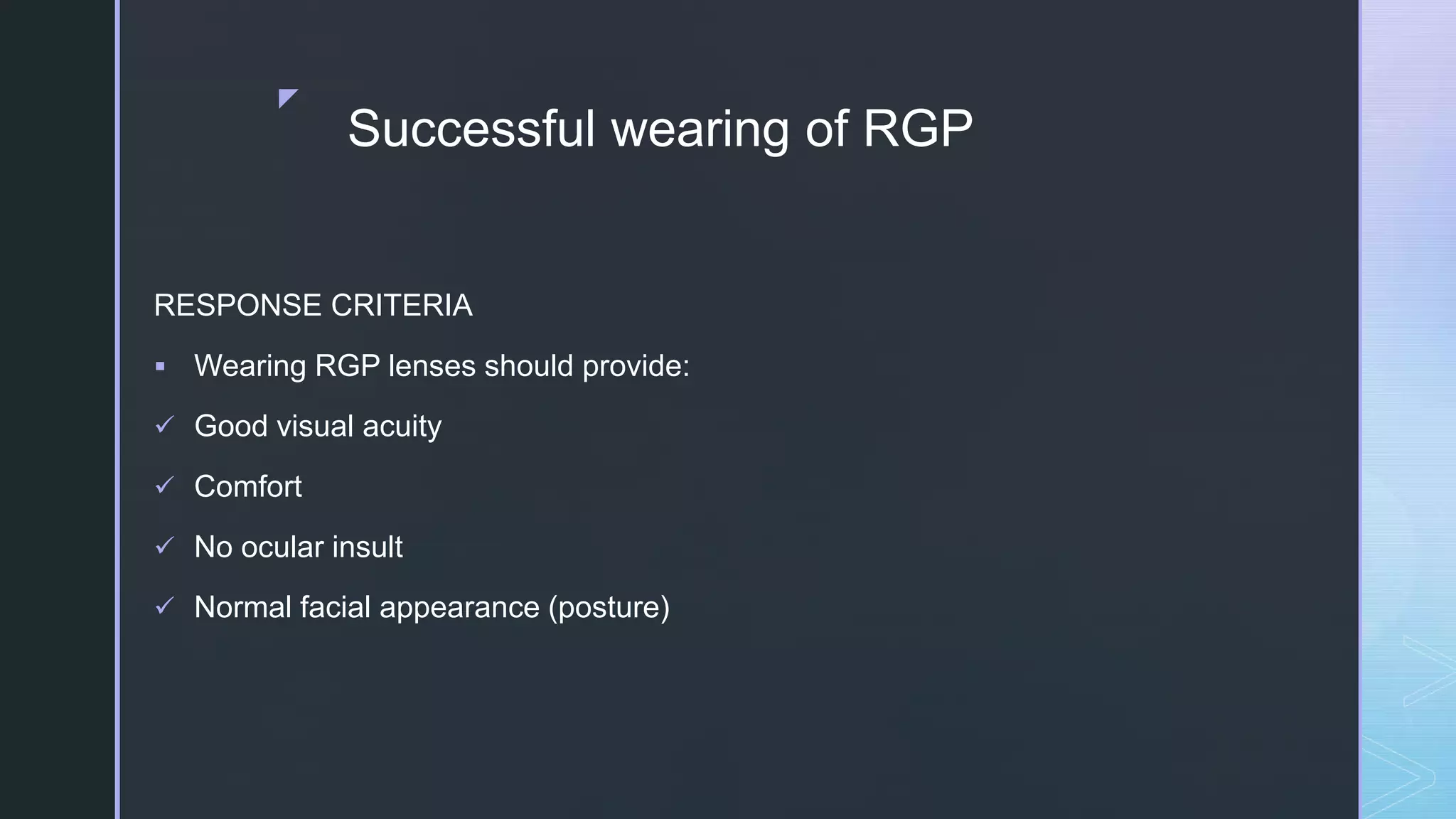 FITTING SPHERICAL RIGID GAS PERMEABLE CONTACT LENS | PPTX
