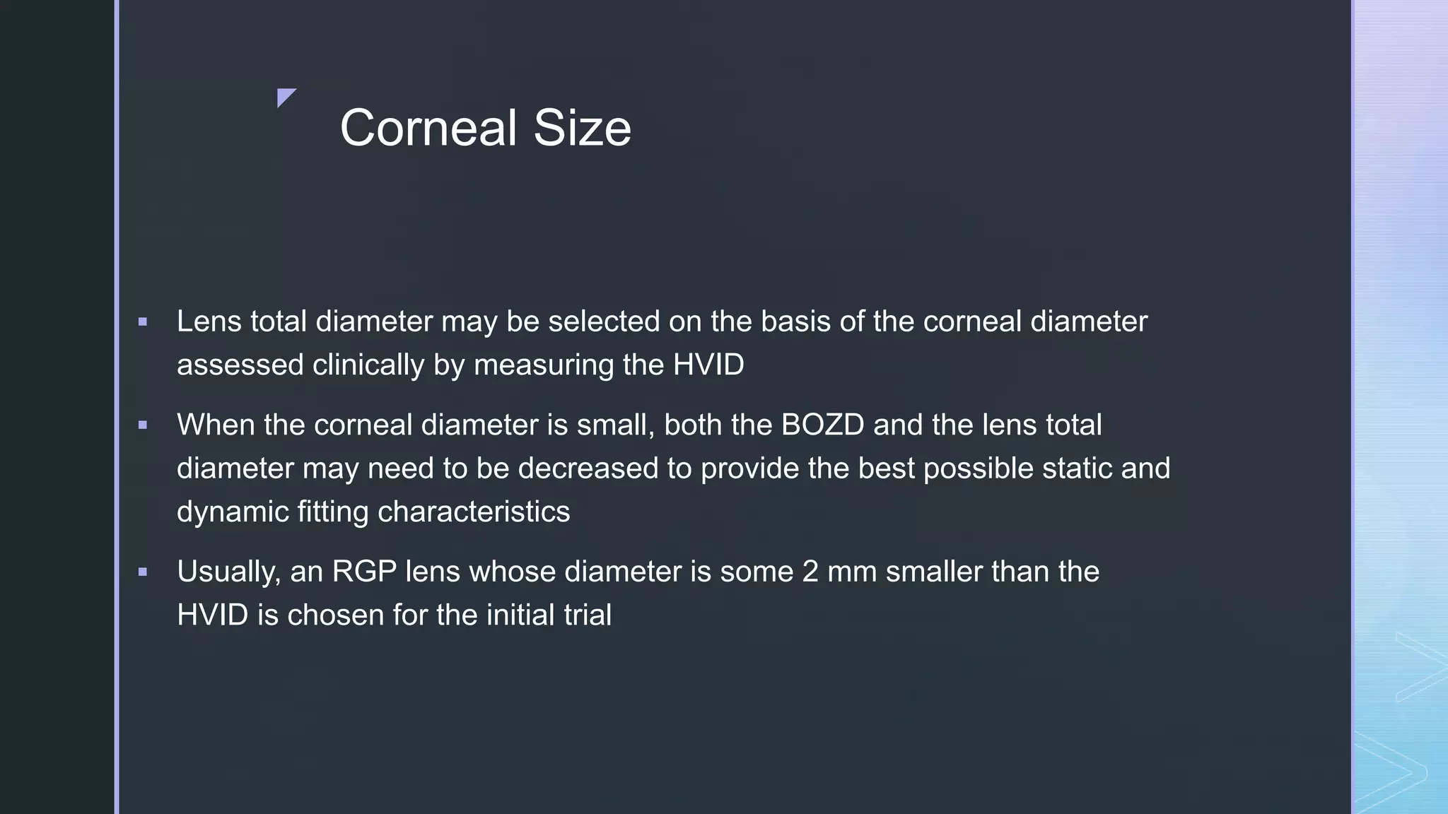 FITTING SPHERICAL RIGID GAS PERMEABLE CONTACT LENS | PPTX