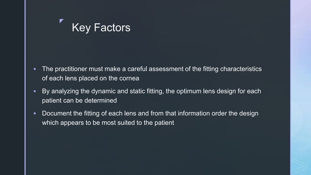 FITTING SPHERICAL RIGID GAS PERMEABLE CONTACT LENS | PPTX